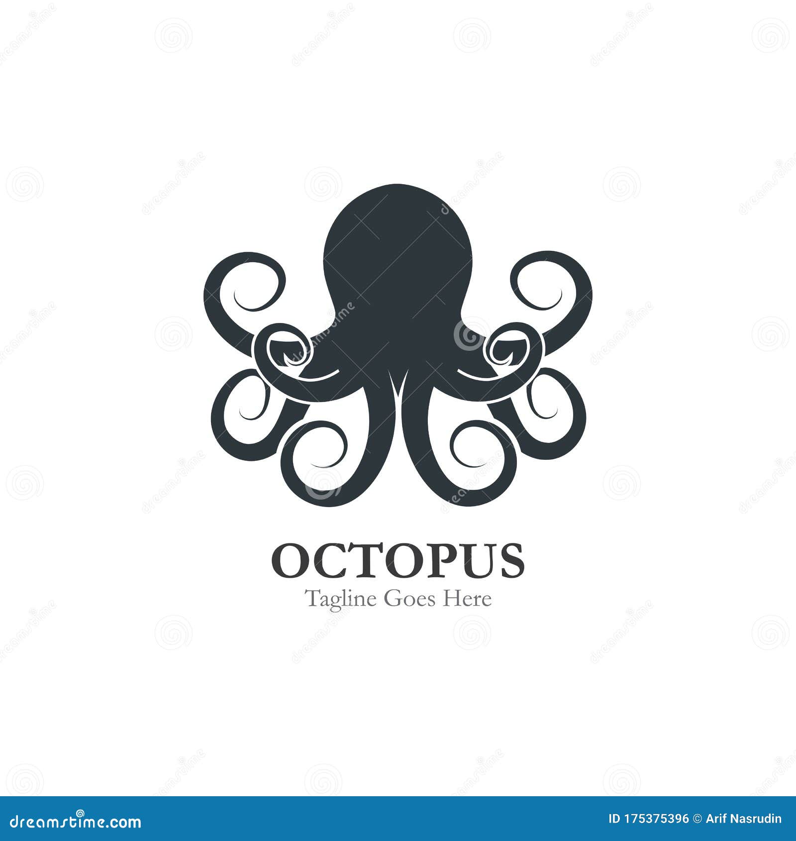 Octopus Logo or Symbol Icon Illustration Design Template Stock ...