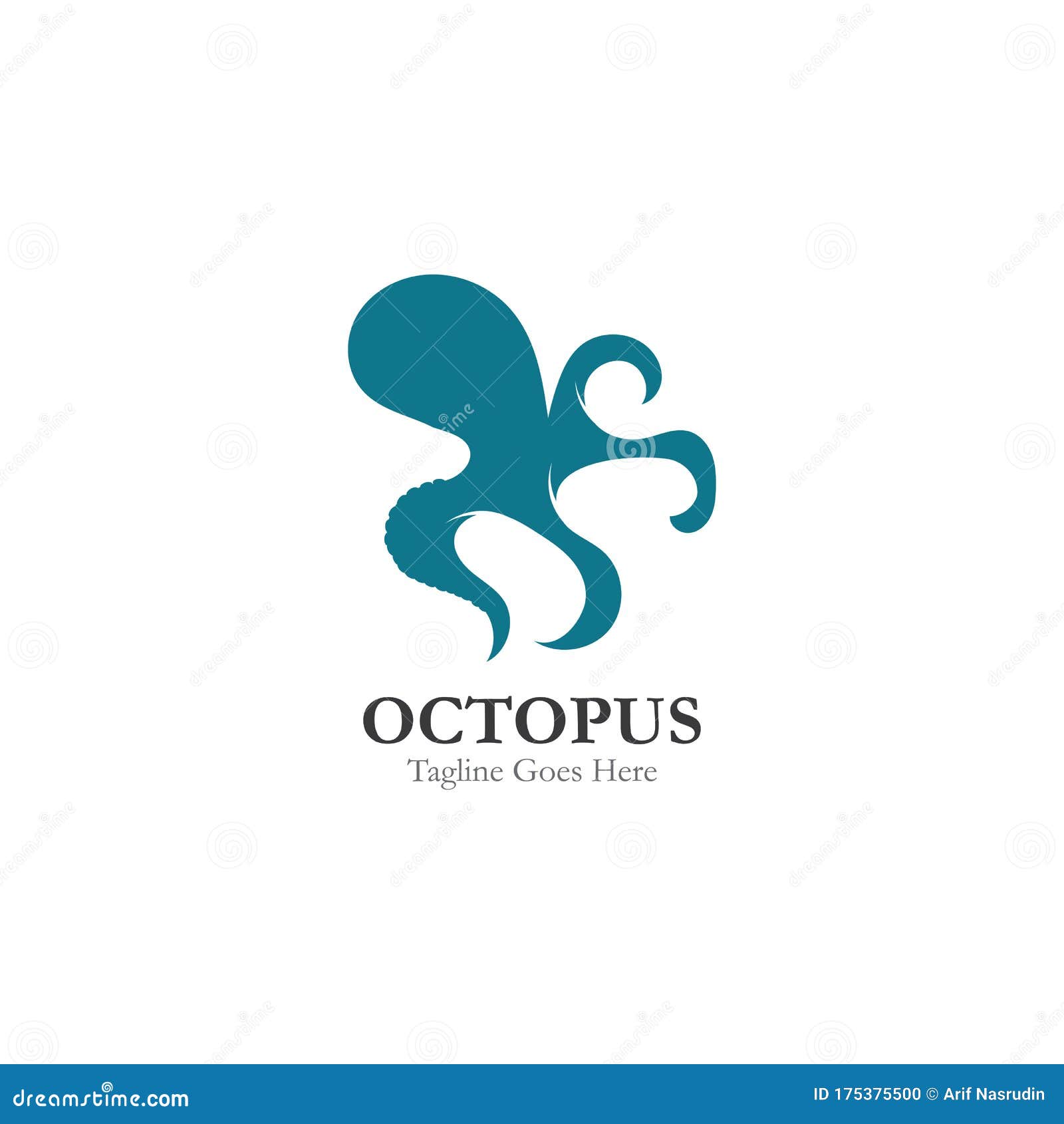 Octopus Logo or Symbol Icon Illustration Design Template Stock ...