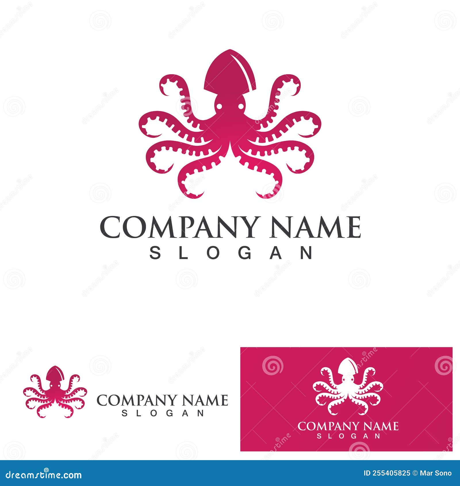 Octopus Logo Vector Design Symbol Stock Vector - Illustration of icon ...