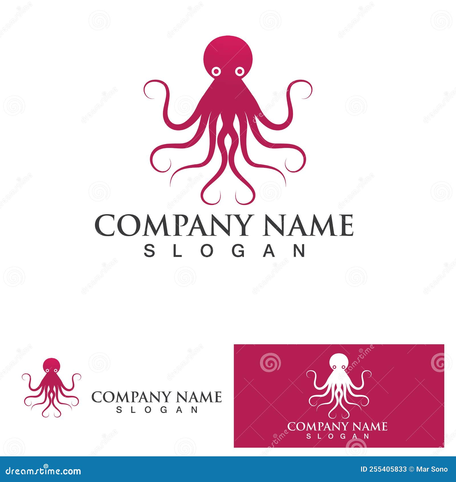 Octopus Logo Vector Design Symbol Stock Vector - Illustration of symbol ...