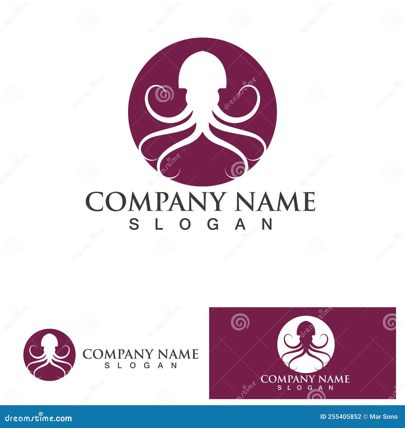 Octopus Logo Vector Design Symbol Stock Vector - Illustration of food ...