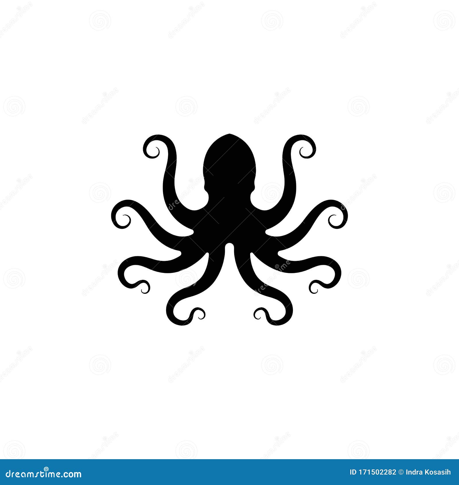 Octopus. Logo stock vector. Illustration of life, design - 171502282