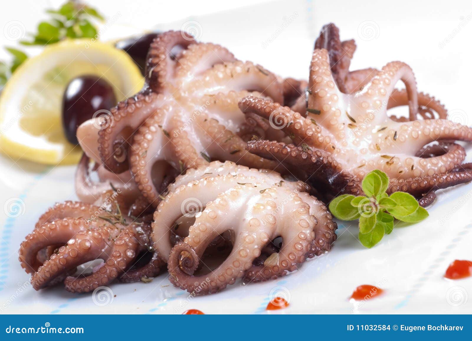 Octopus in red wine stock photo. Image of cheese, olives - 11032584