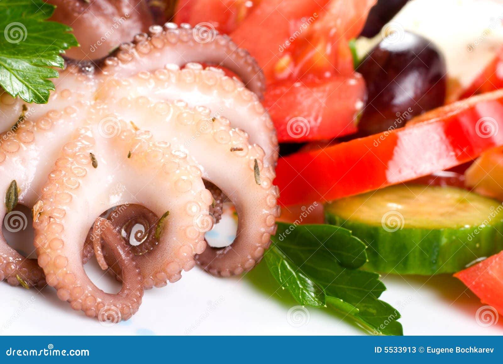 Octopus in red wine stock image. Image of boiled, gourmet - 5533913
