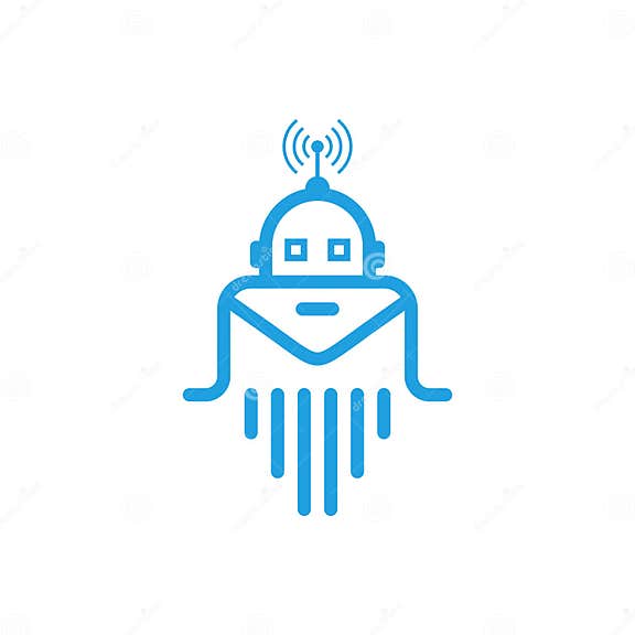 Octopus robot logo vector stock illustration. Illustration of attack ...