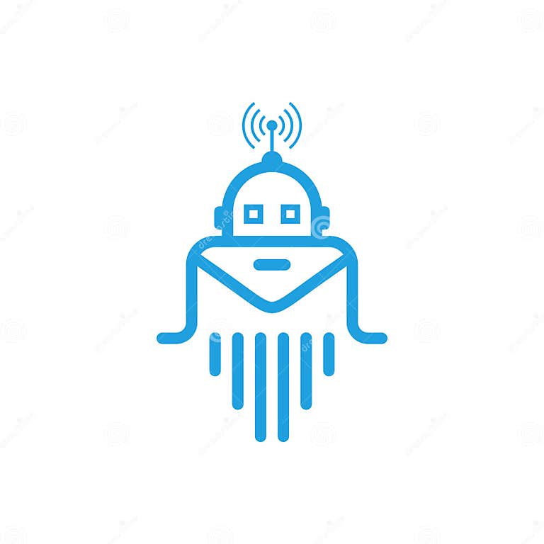 Octopus robot logo vector stock illustration. Illustration of attack ...