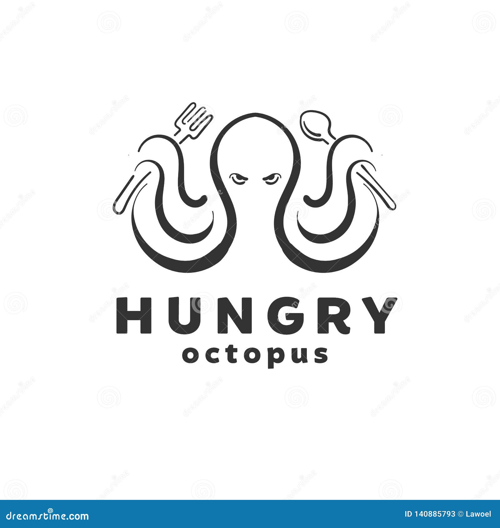 Octopus Seafood Logo Inspirations Stock Vector - Illustration of chef ...