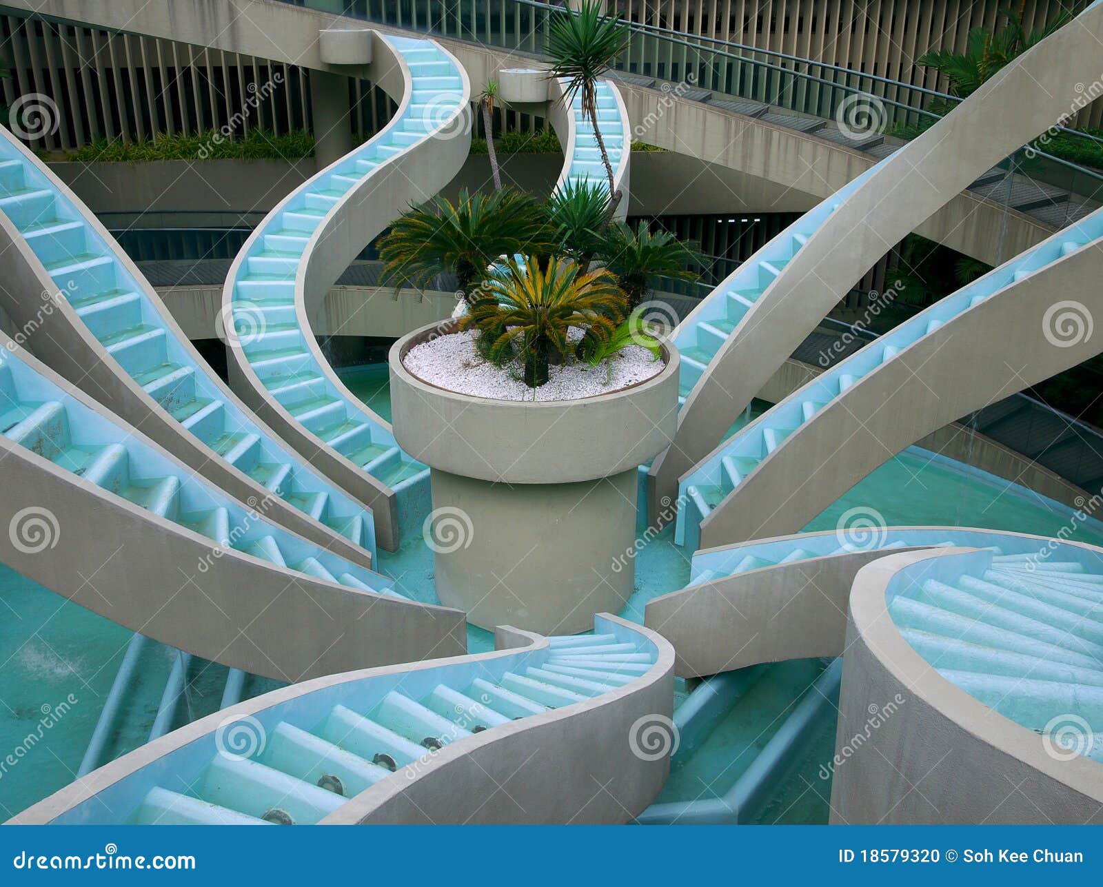 Octopus-shaped Fountain stock photo. Image of modern - 18579320