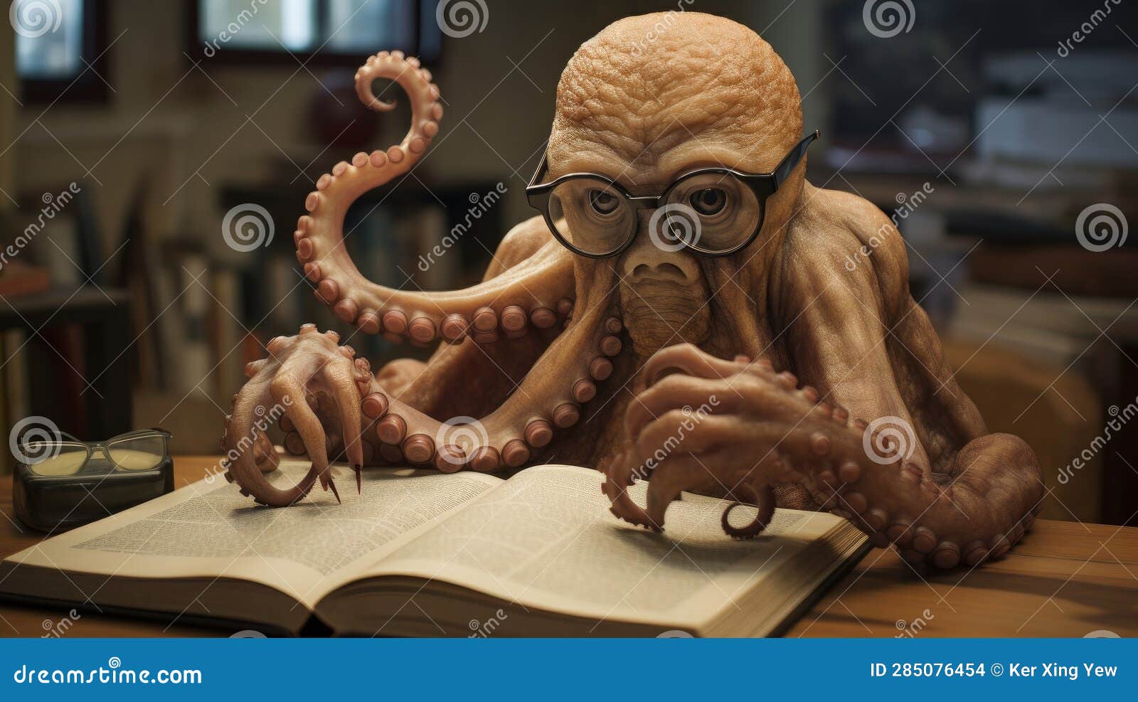 Octopus Showcasing Its Problem-solving Skills Stock Illustration ...