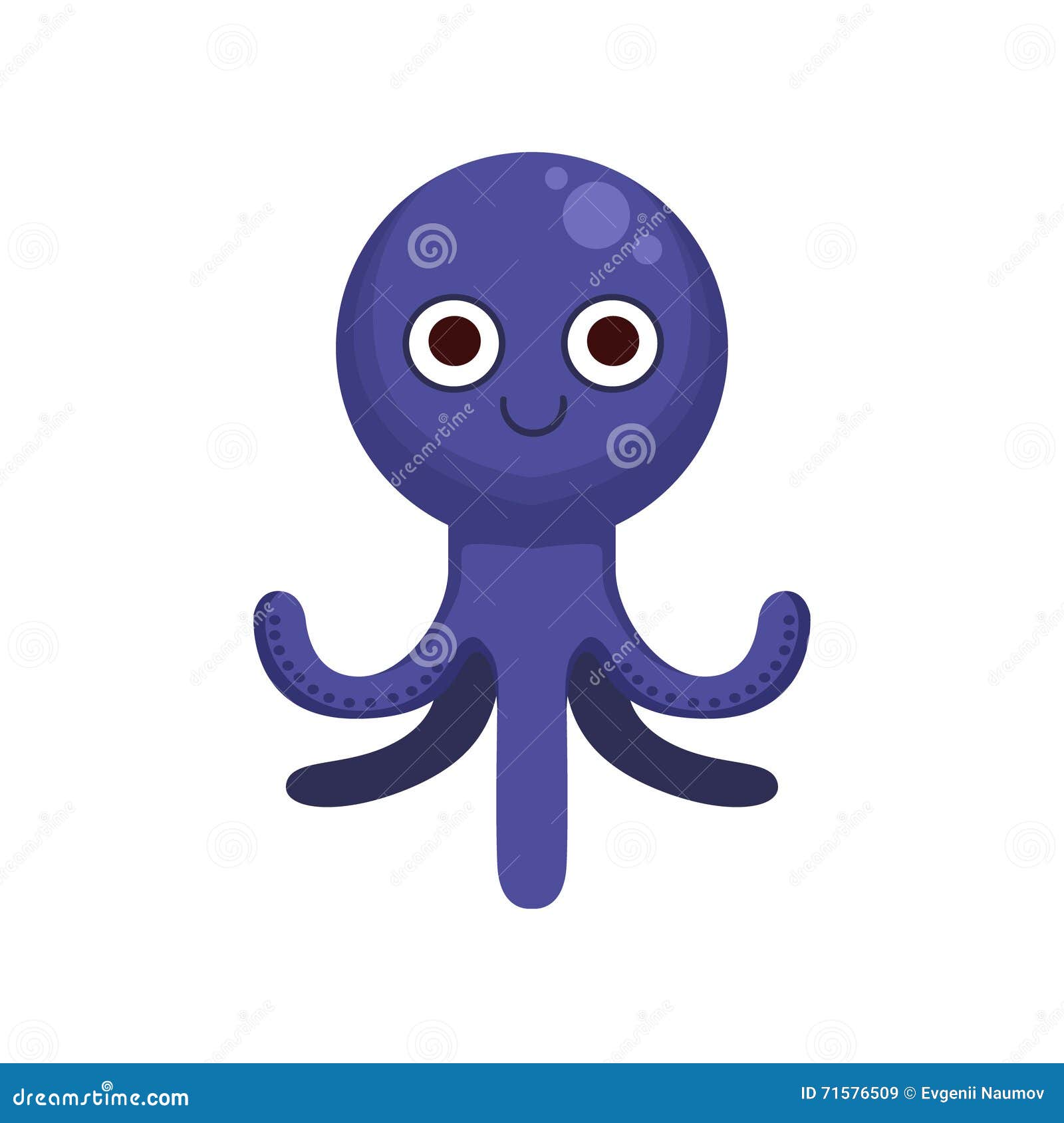 Simple Cartoon Octopus