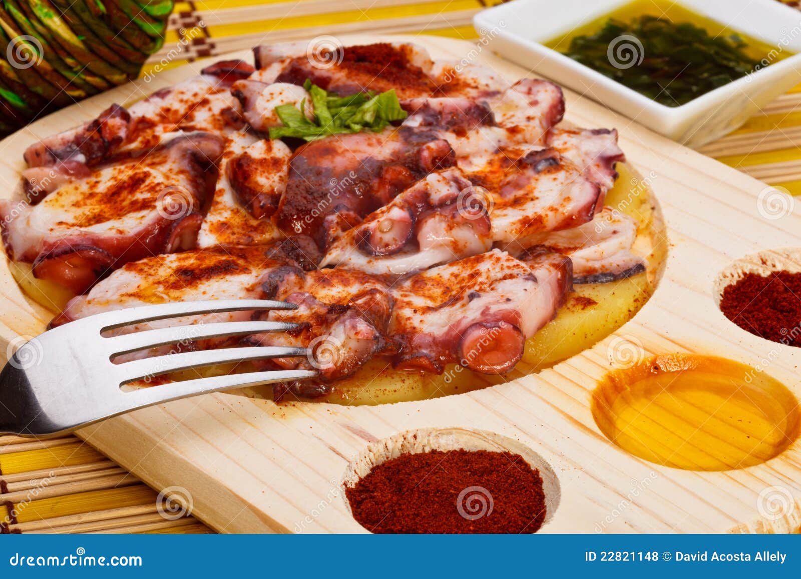 Octopus slices stock photo. Image of fried, feast, octopus - 22821148