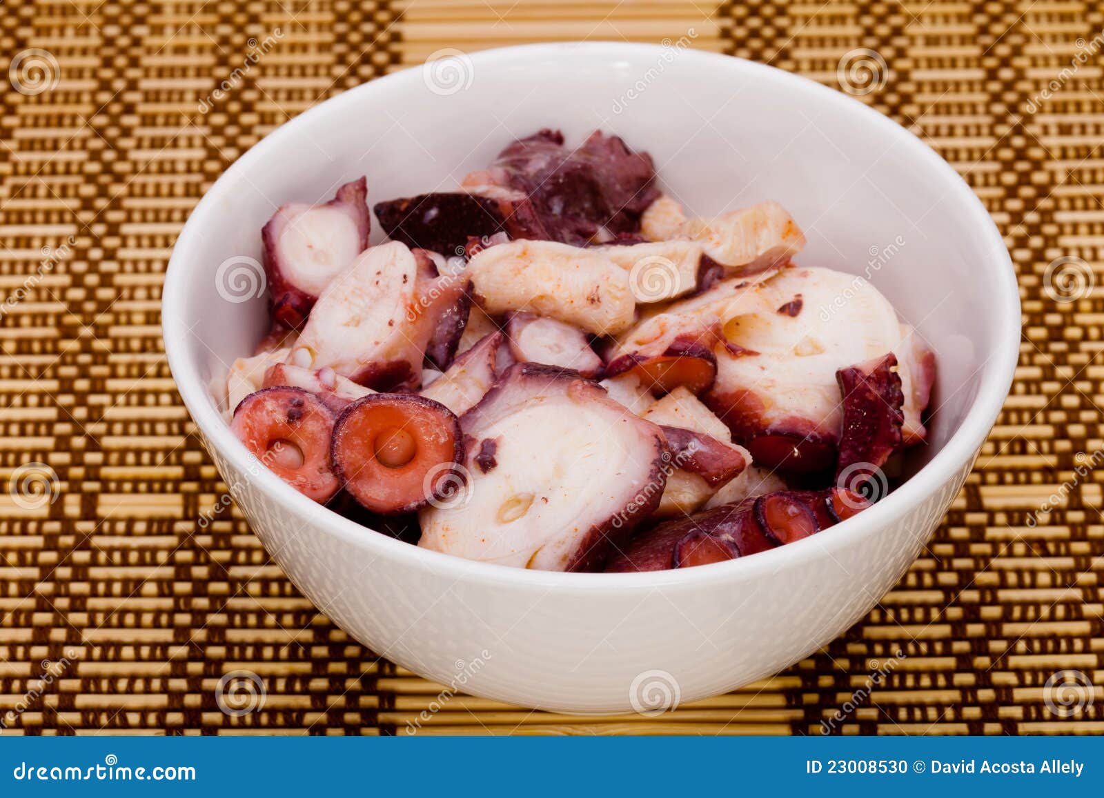 Octopus slices stock photo. Image of cephalopod, delicacy - 23008530