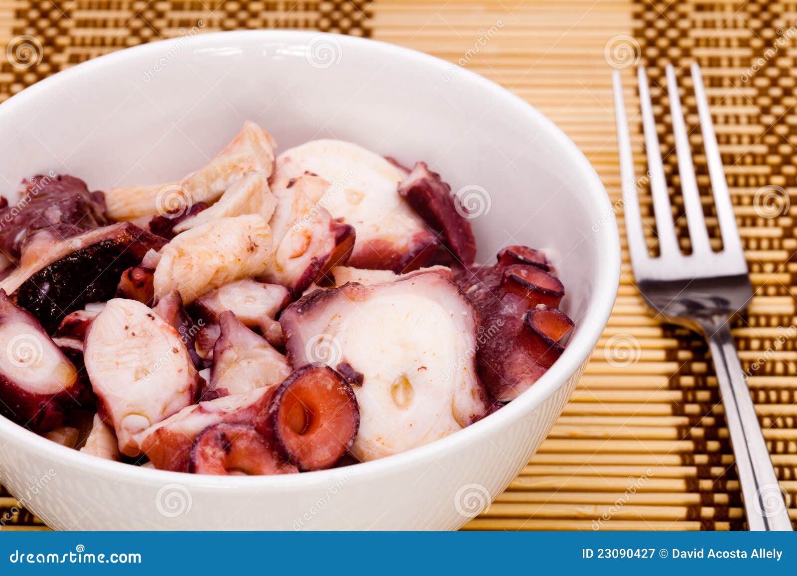 Octopus slices stock image. Image of octopus, shashlik - 23090427