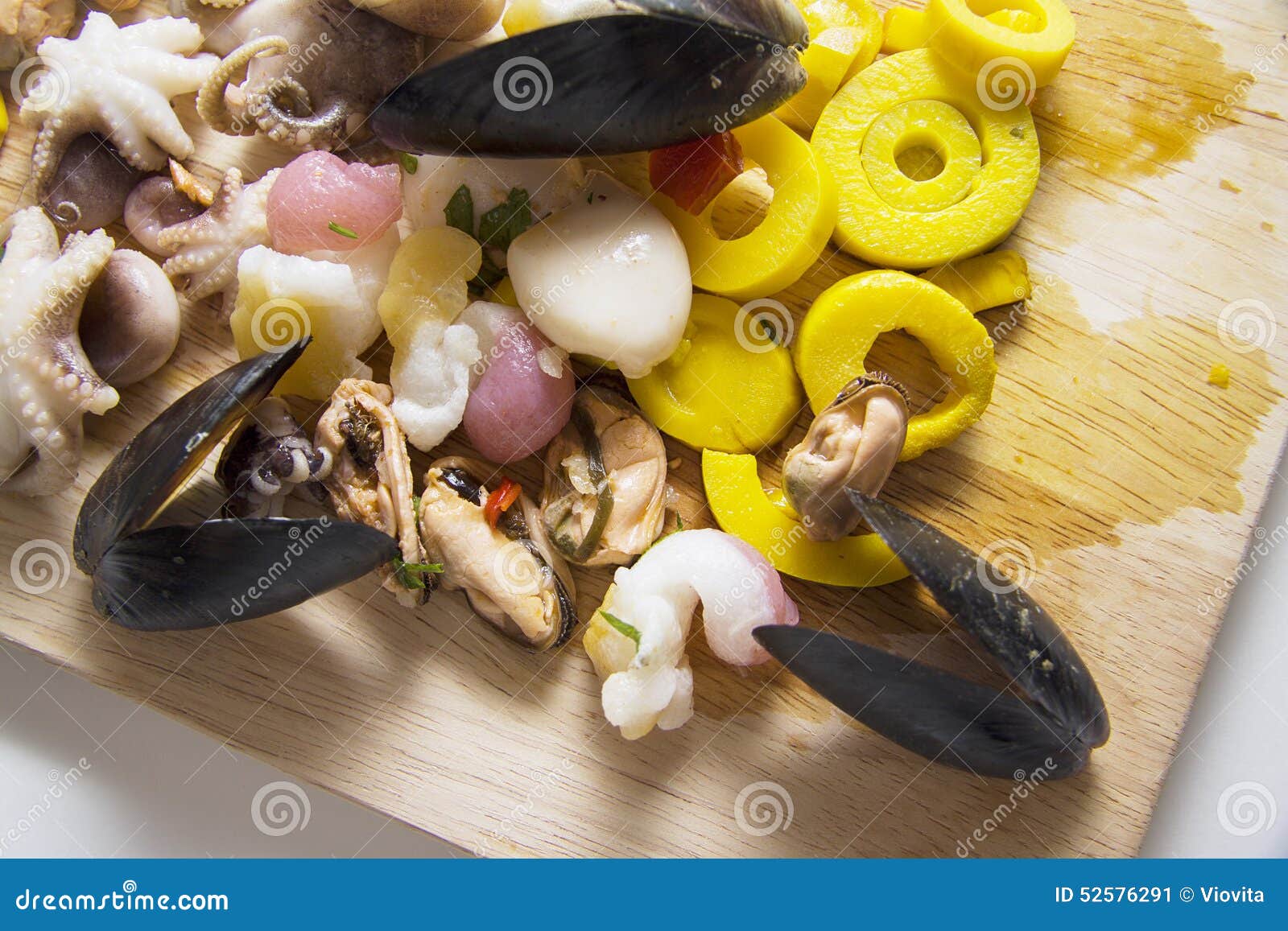 Octopus, Snails, Mussels and Calamary Stock Image - Image of food ...