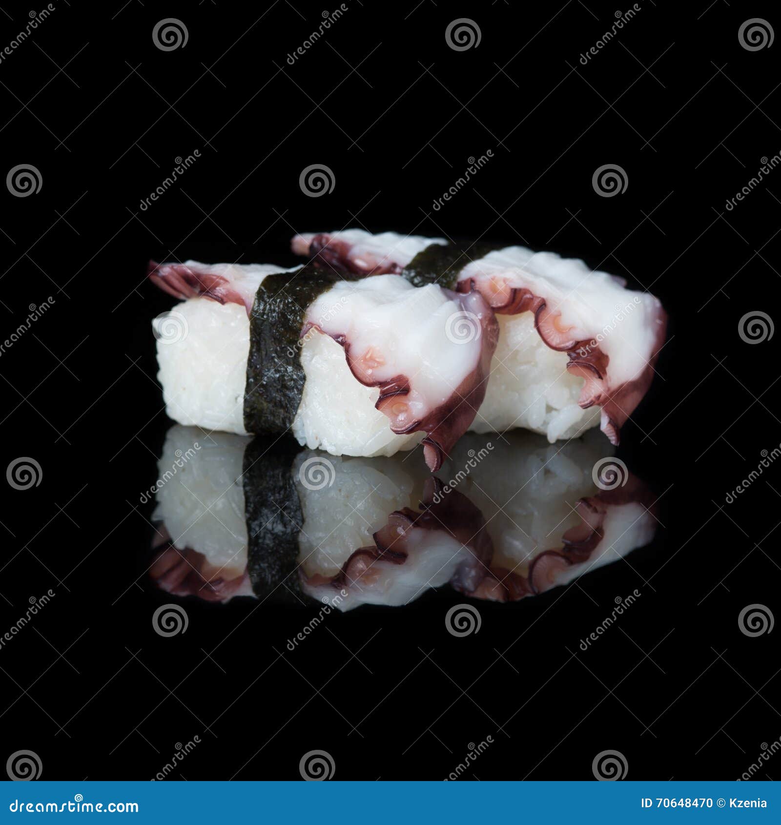 Octopus sushi stock photo. Image of prepared, dinner - 70648470