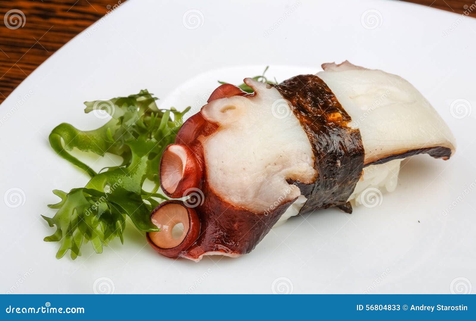 Octopus sushi stock image. Image of asia, meal, restaurant - 56804833