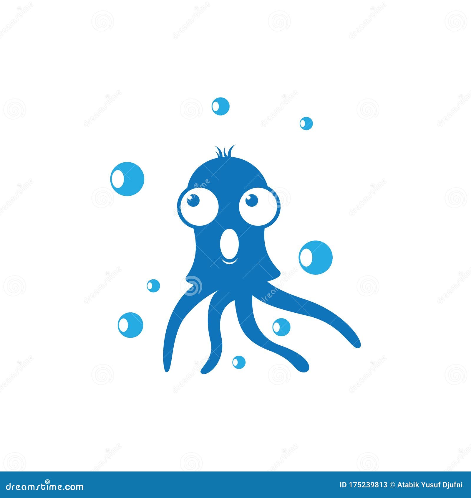 No Octopus Symbol Isolated On White Background. Underwater Animal ...