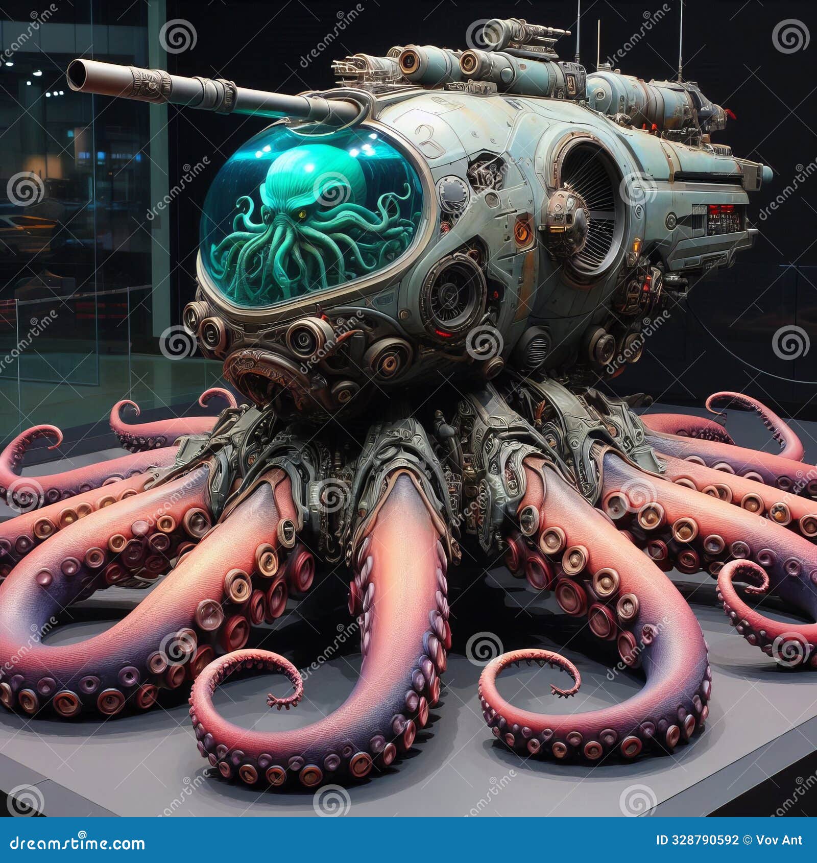 Octopus Tank a Tank with Tentacle Like Appendages for Versatil Stock ...