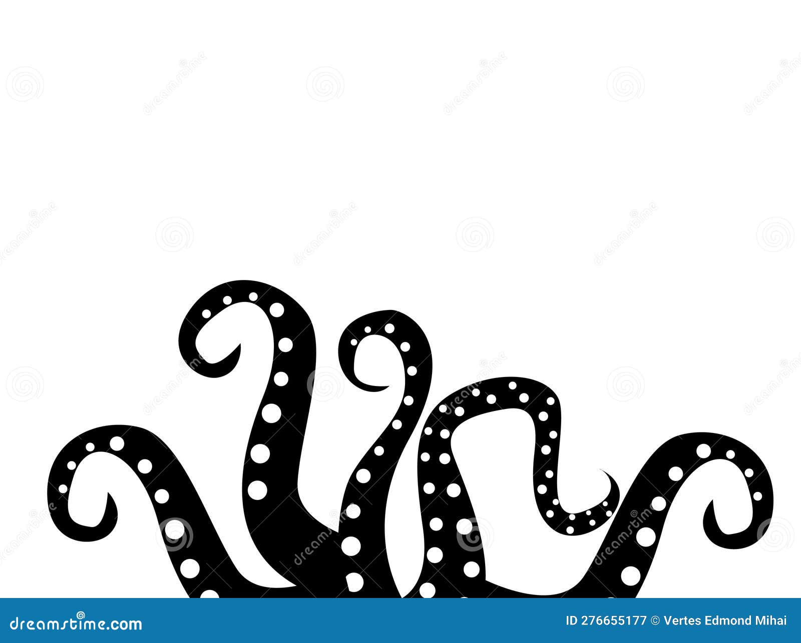 Octopus Tentacles Design Vector Stock Vector - Illustration of vector ...