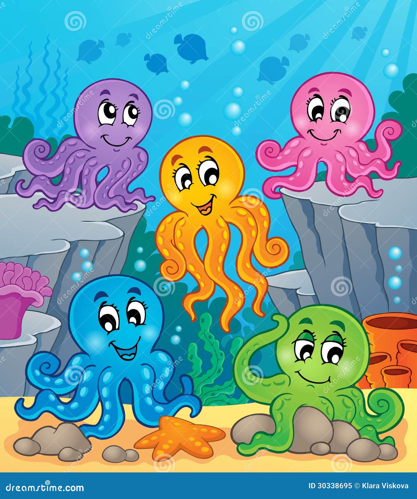 Octopodes Cartoons, Illustrations & Vector Stock Images - 13 Pictures ...