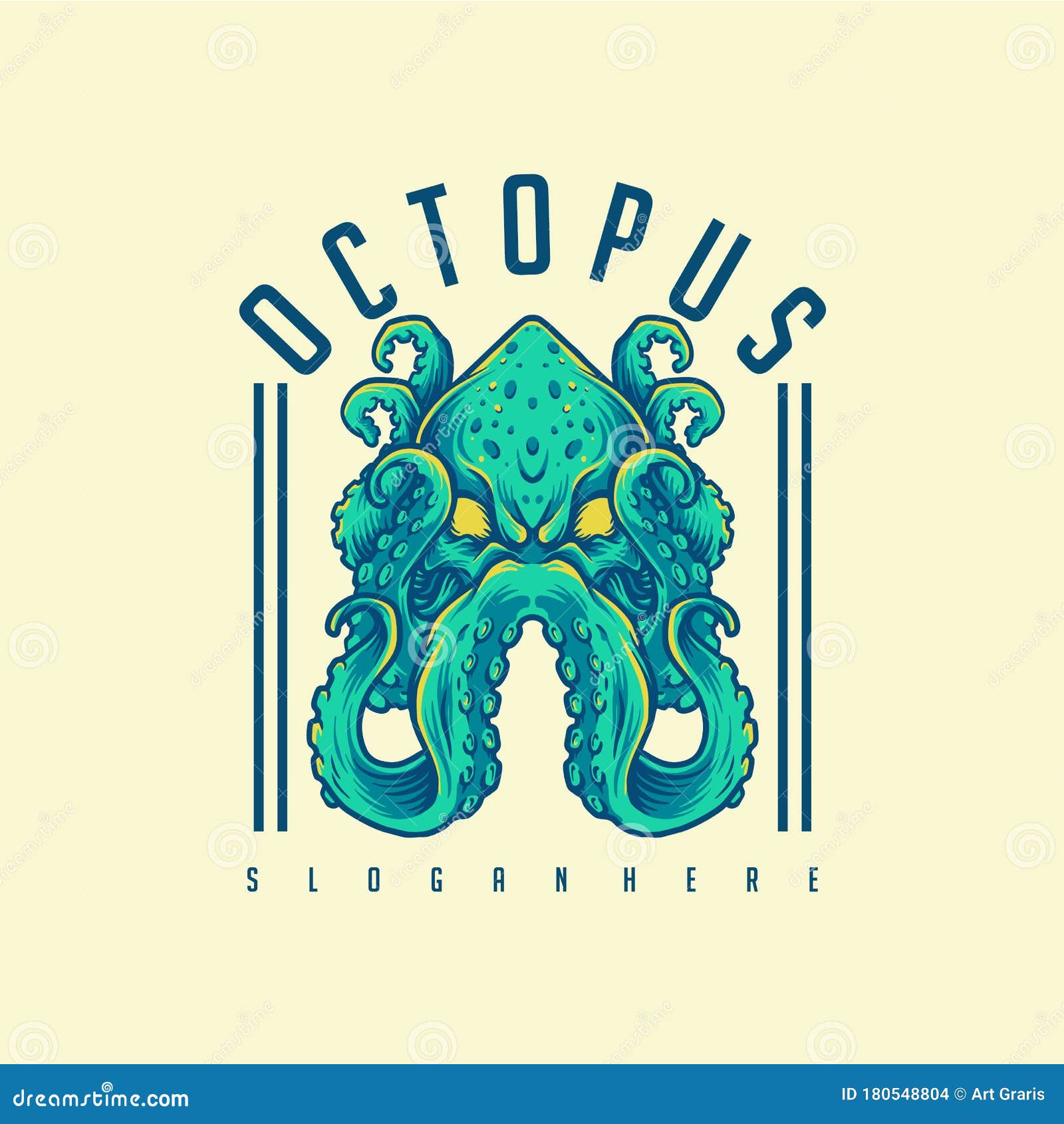 Octopus Vector Mascot Logo Design for Your Logo Merchandise Stock ...