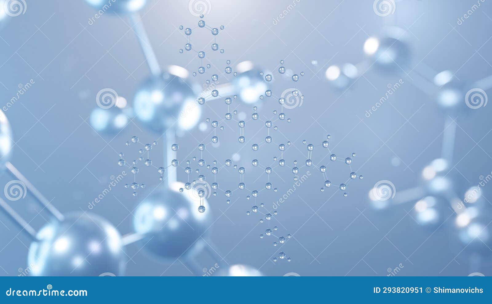 Octreotide Molecule, Structural Chemical Formula, Ball-and-stick Model ...