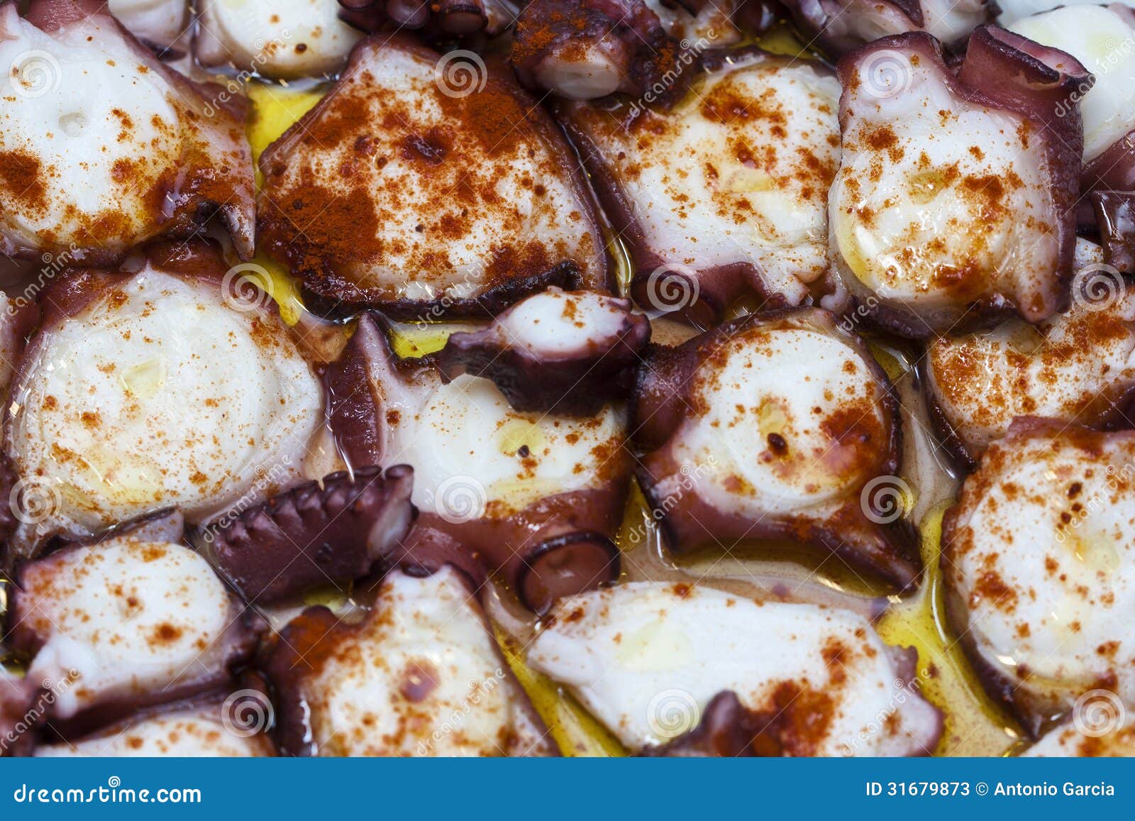 Octupus appetizer stock image. Image of seafood, galicia - 31679873