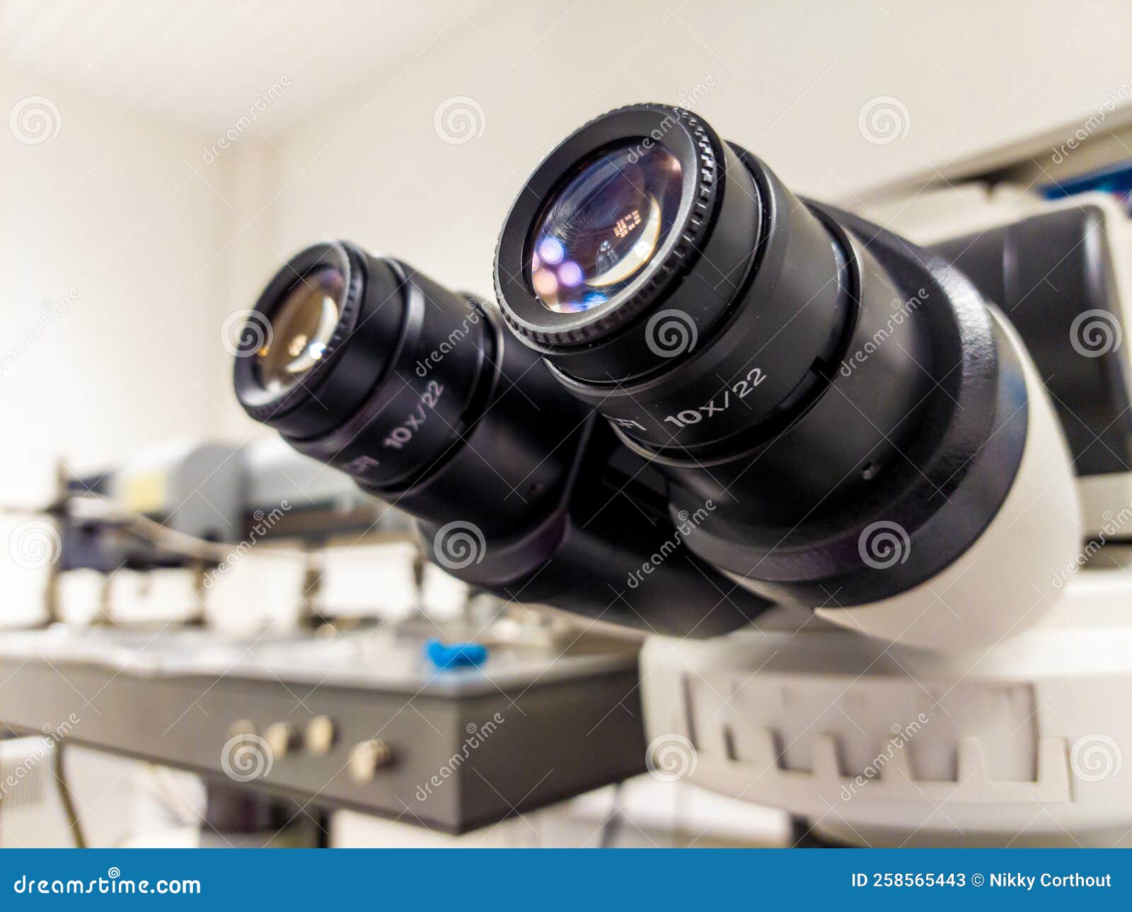Ocular of Complex Research Microscope Stock Image - Image of imaging ...