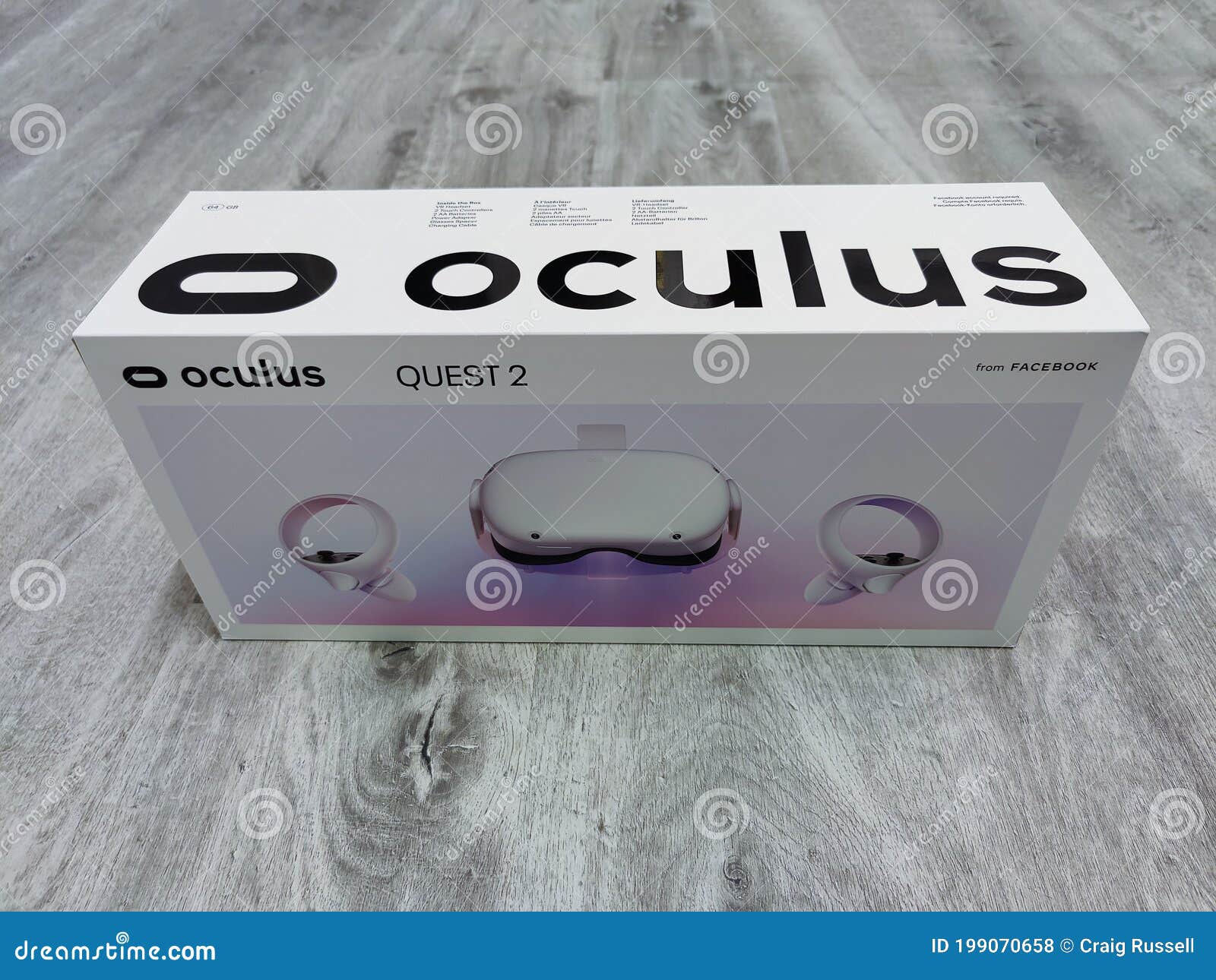 Oculus Quest 2 Virtual Reality Headset Box Editorial Stock Photo ...