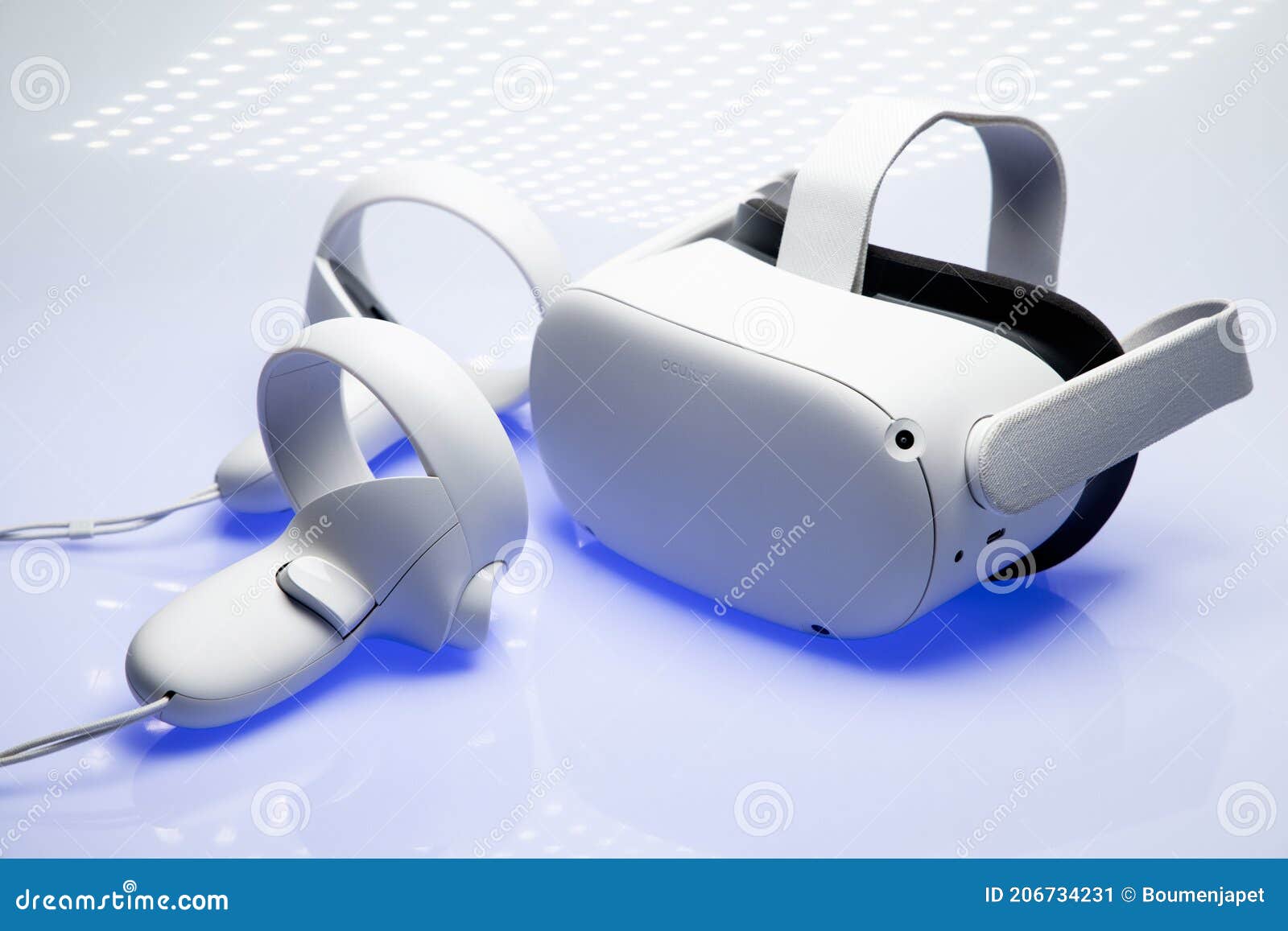 Oculus Quest 2 Virtual Reality Headset Stock Image - Image of cyber ...