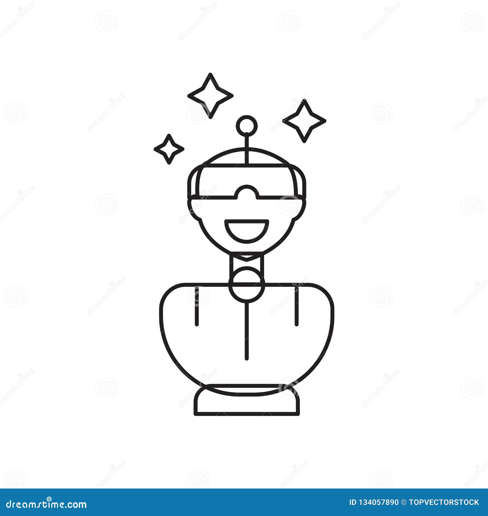 Linear Oculus Rift Icon From Artificial Intellegence And Future ...