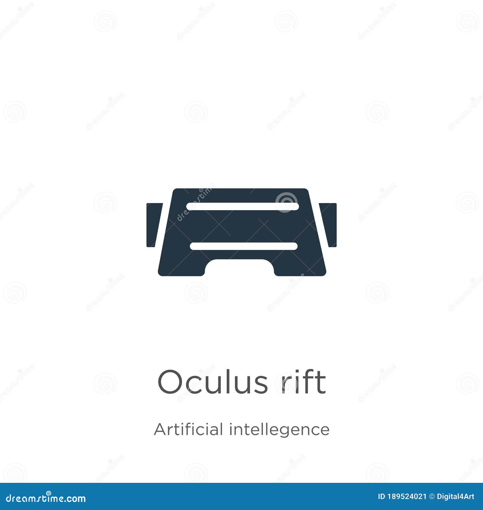 Oculus Rift Icon Vector. Trendy Flat Oculus Rift Icon from Artificial ...