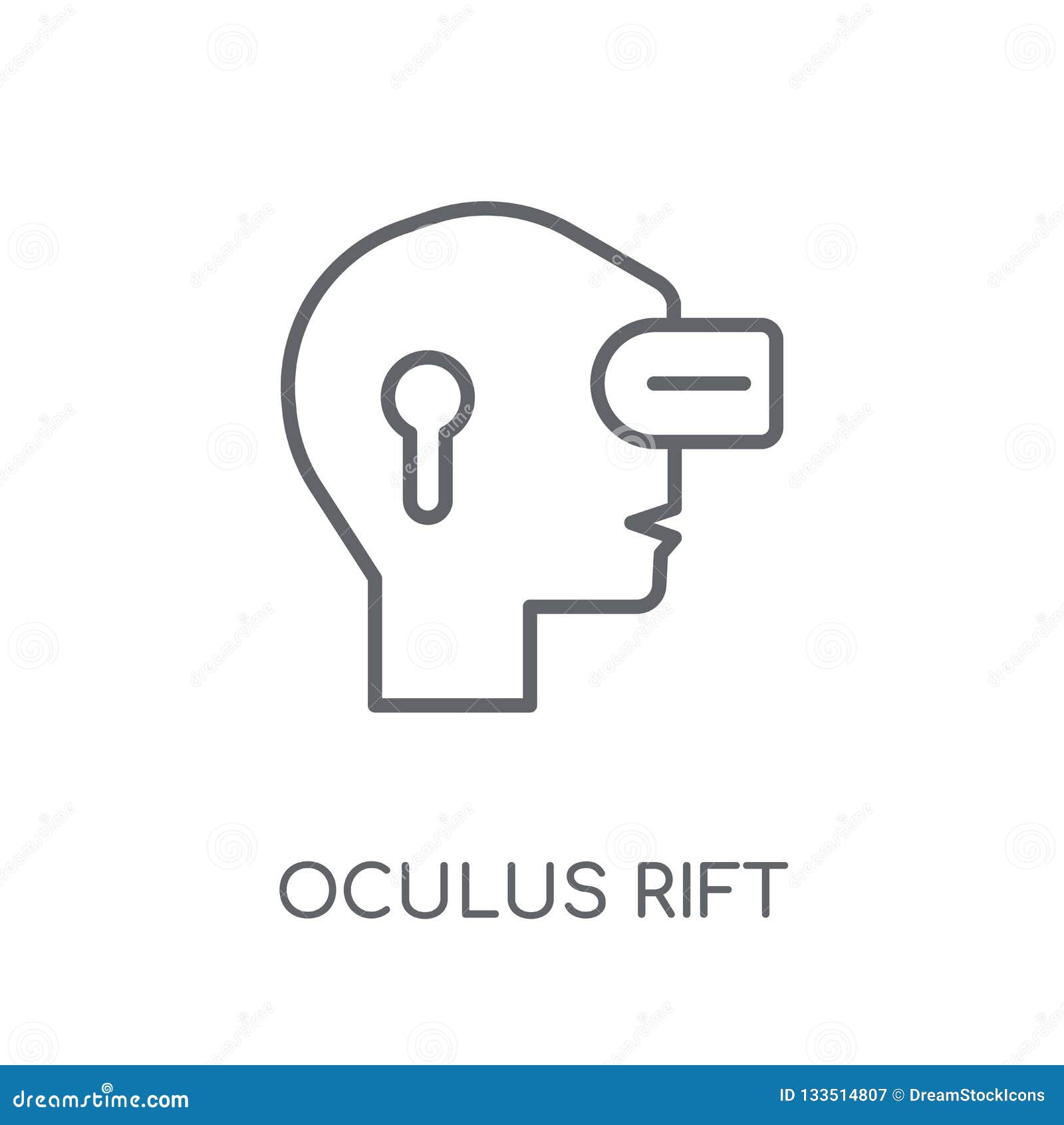 Oculus Rift Linear Icon. Modern Outline Oculus Rift Logo Concept Stock ...