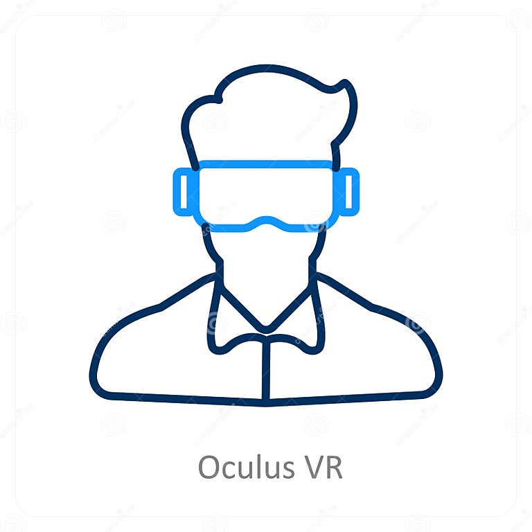 Oculus VR and Vr Icon Concept Stock Illustration - Illustration of reality, vector: 341714689