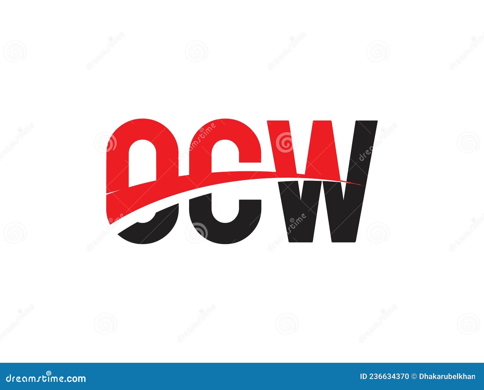 OCW Letter Initial Logo Design Vector Illustration Stock Vector ...