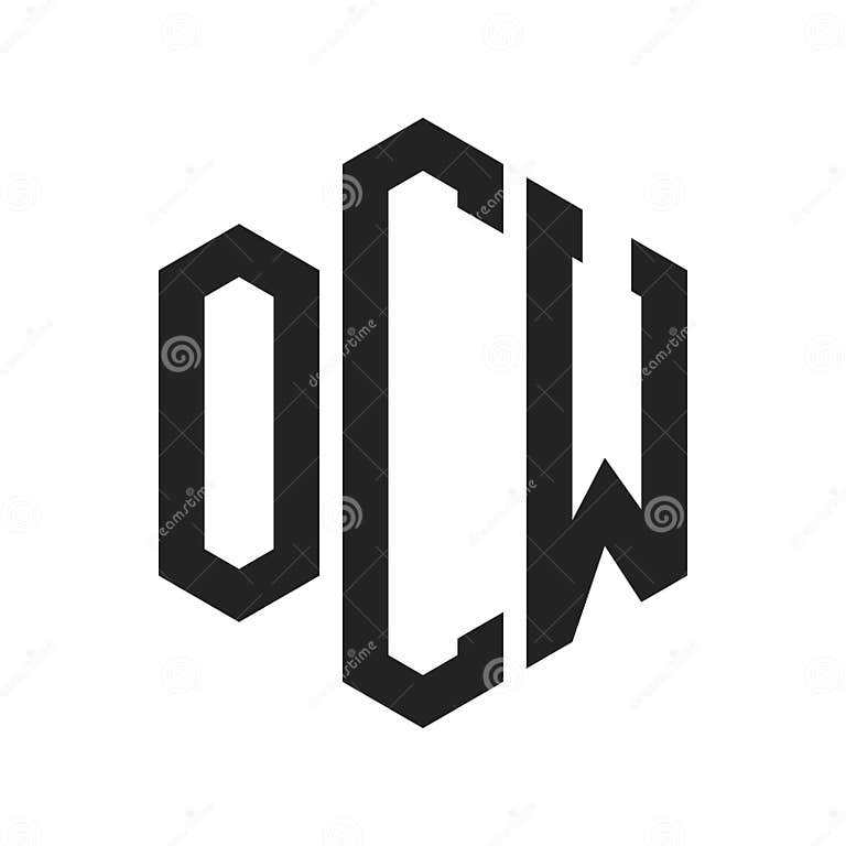 OCW Logo Design. Initial Letter OCW Monogram Logo Using Hexagon Shape ...