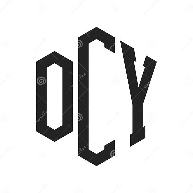 OCY Logo Design. Initial Letter OCY Monogram Logo Using Hexagon Shape ...