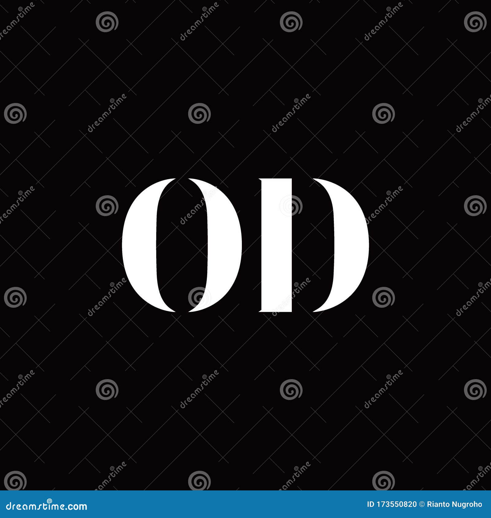 OD Logo Letter Initial Logo Designs Template Stock Vector ...