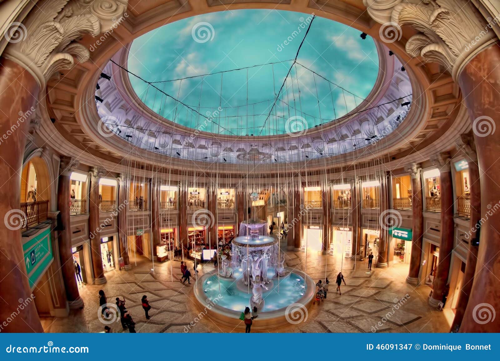 Odaiba Venus Fort fotografía editorial. Imagen de alameda - 46091347