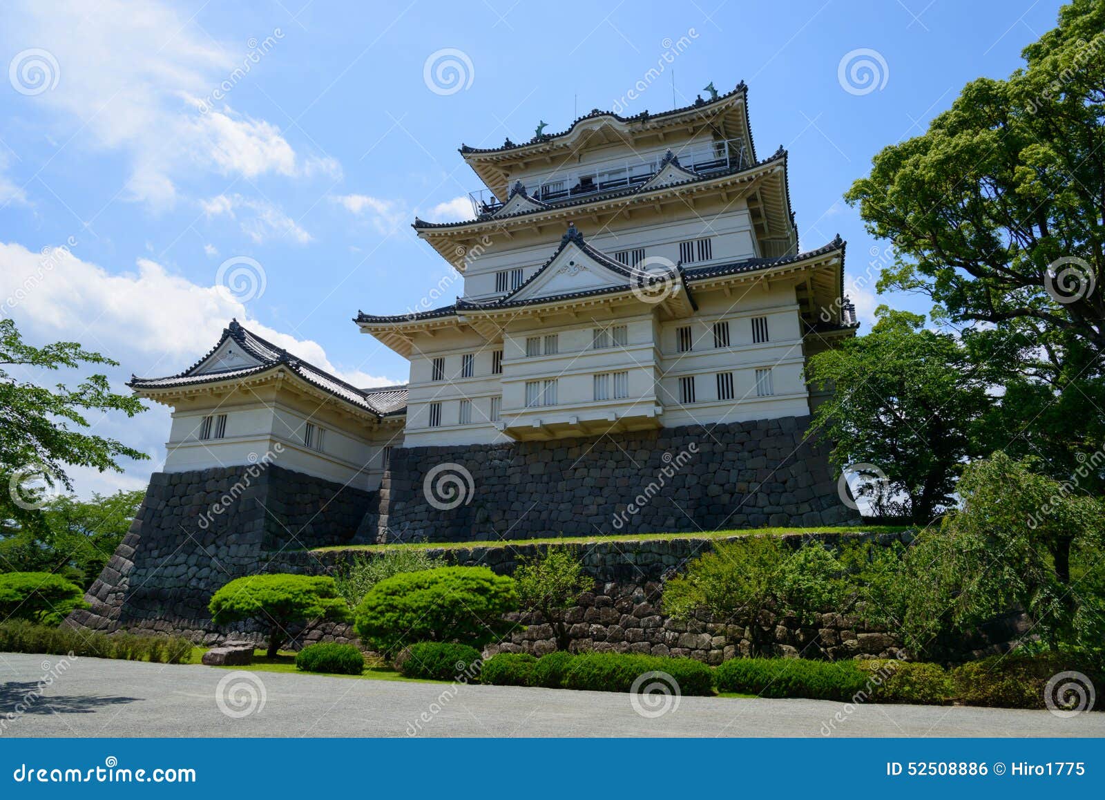 Odawara Castle in Kanagawa, Japan Stock Photo - Image of green, city ...