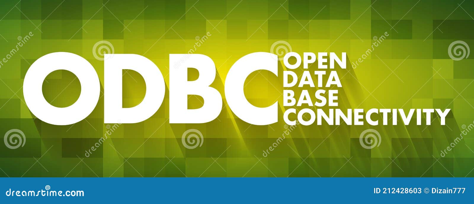 ODBC - Open Database Connectivity Acronym, Technology Concept ...