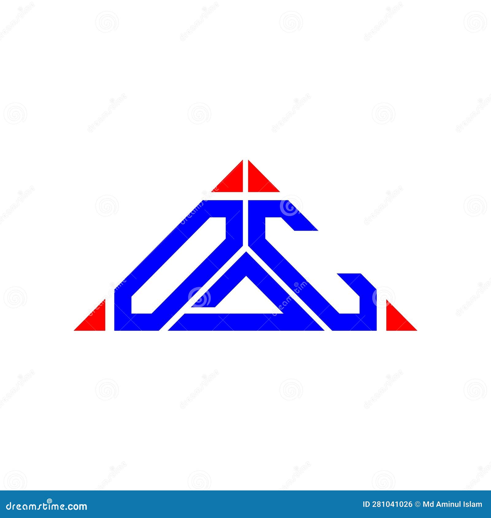 ODC Letter Logo Creative Design with Vector Graphic, ODC Stock Vector ...