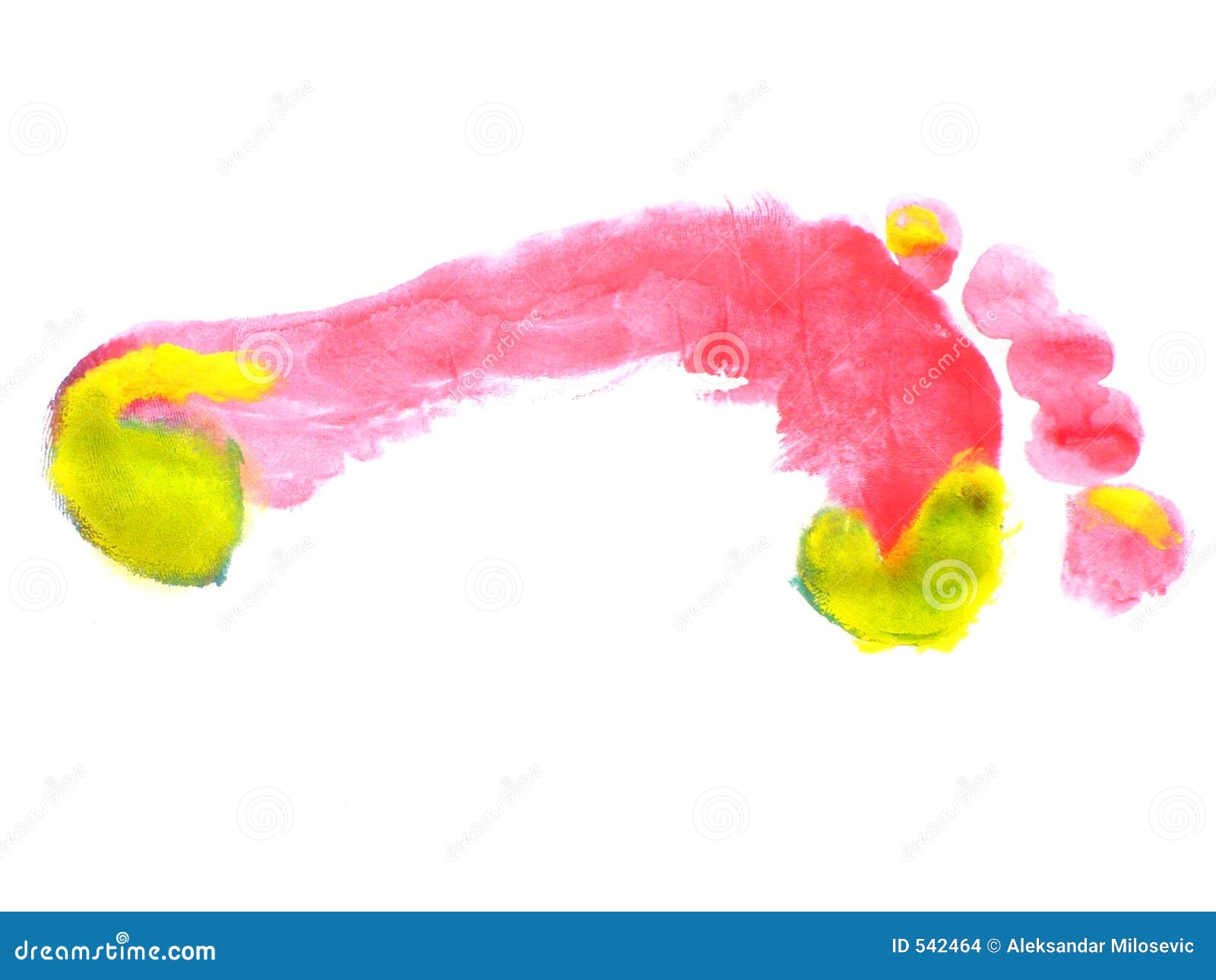 Odcisk stopy zdjęcie stock. Obraz złożonej z biały, jaskrawy - 542464