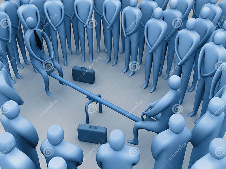 Odd business negotiations stock illustration. Illustration of debate ...