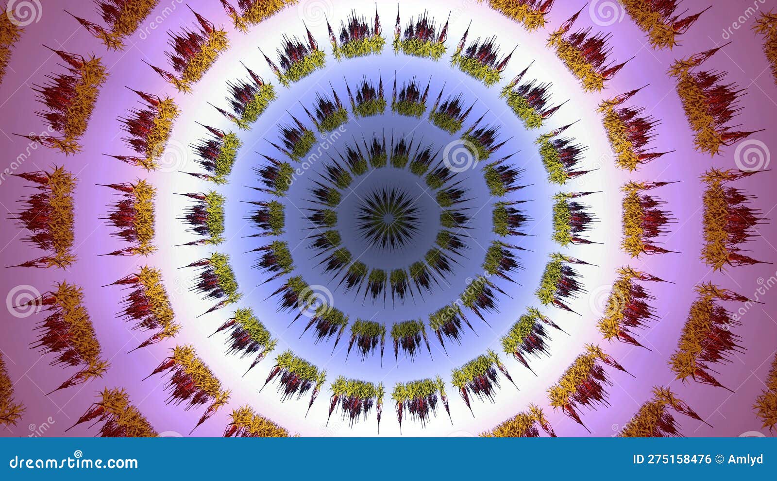 Spinning Colourful Spiky Things Stock Illustration - Illustration of geometric, hexagonal: 275158476