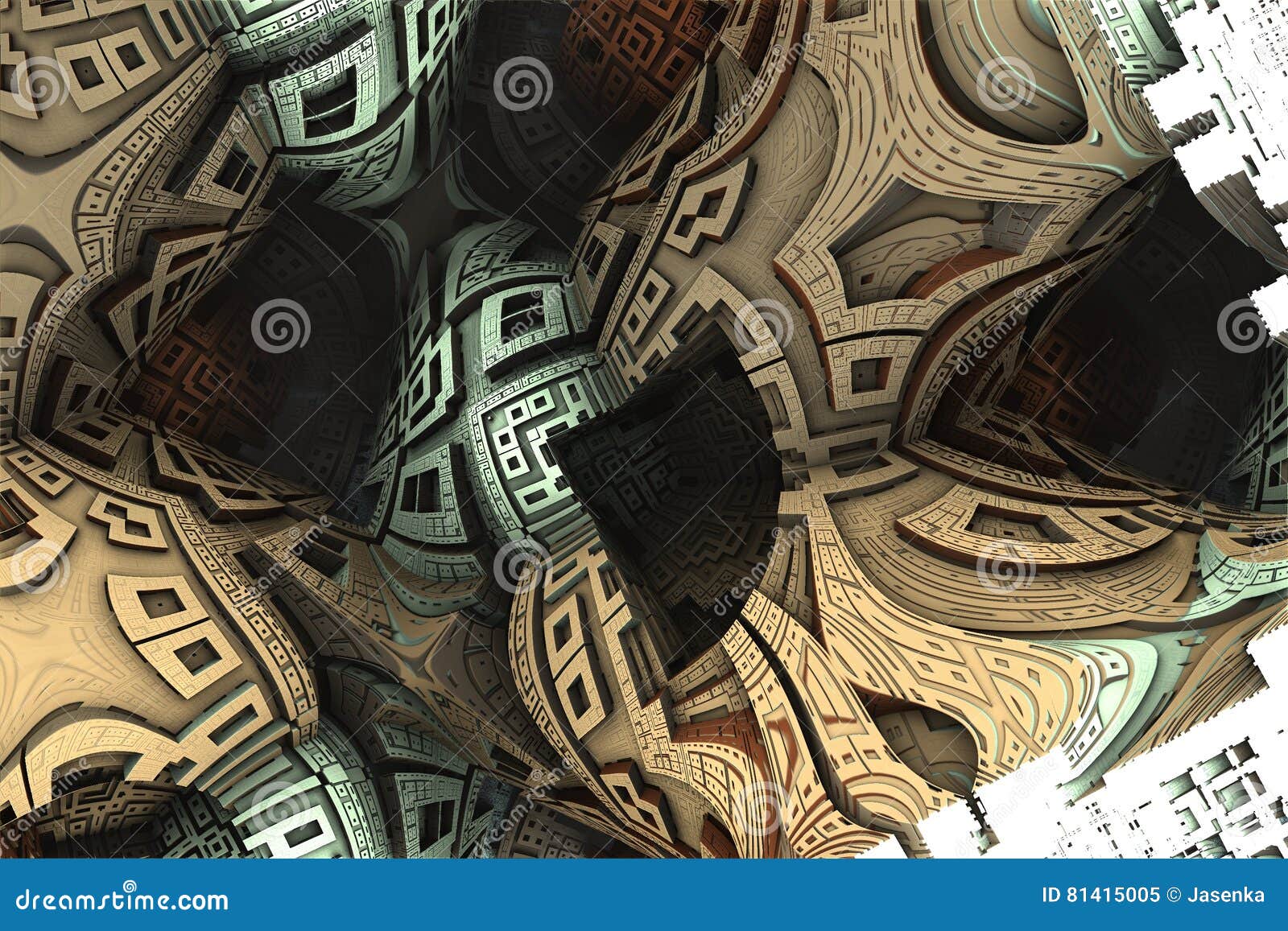 Odd hallways stock illustration. Illustration of illusion - 81415005