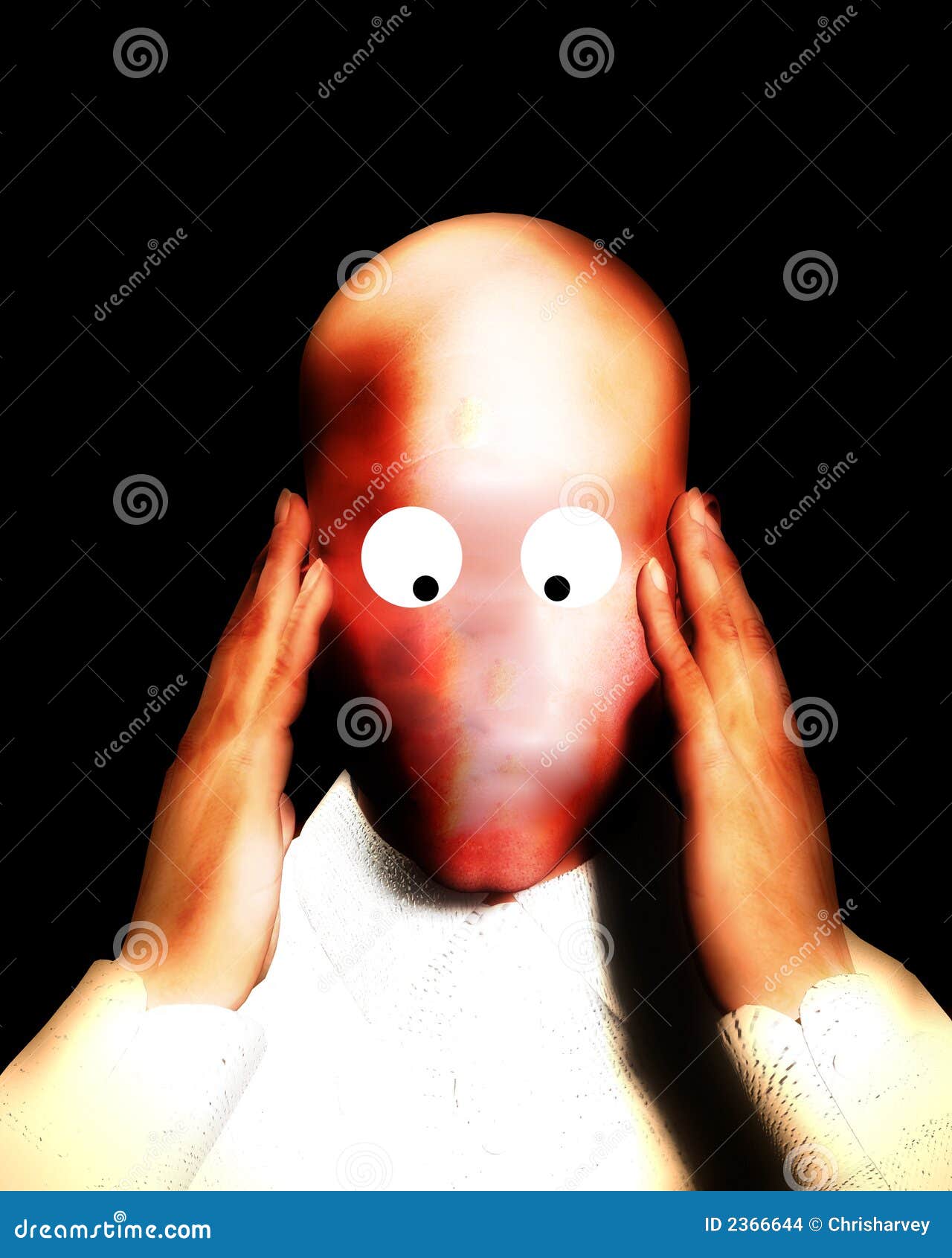 Odd Head 14 stock photo. Image of hairless, chin, look - 2366644