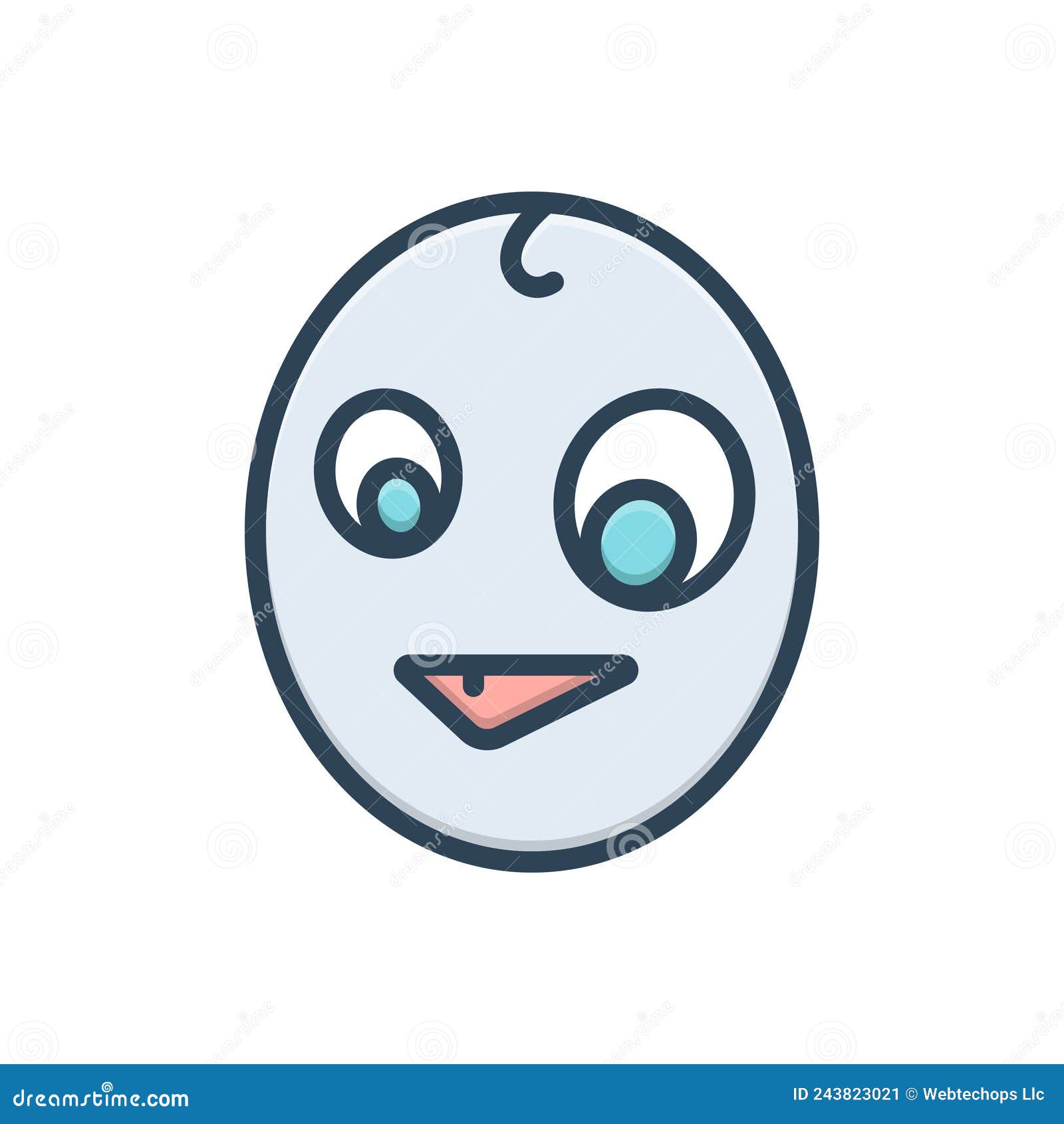 Color Illustration Icon for Odd, Weird and Peculiar Stock Illustration ...