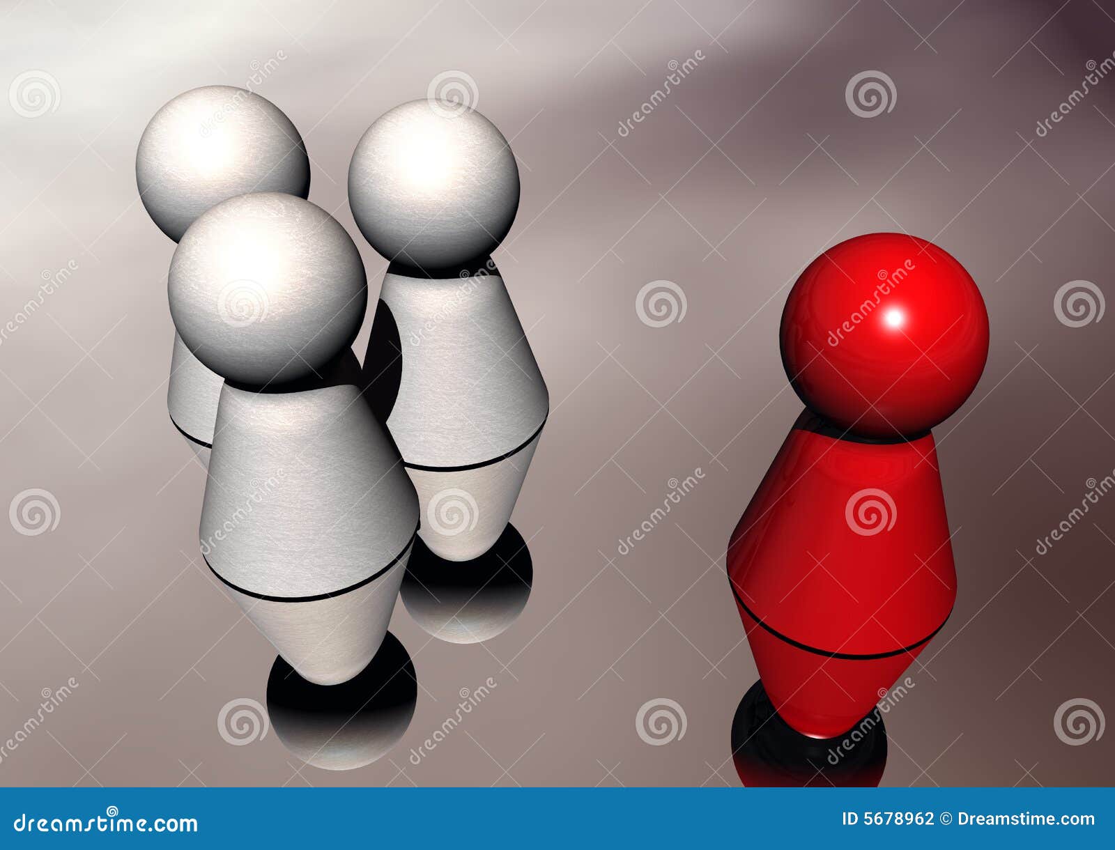 Odd One Out stock illustration. Image of white, solitary - 5678962