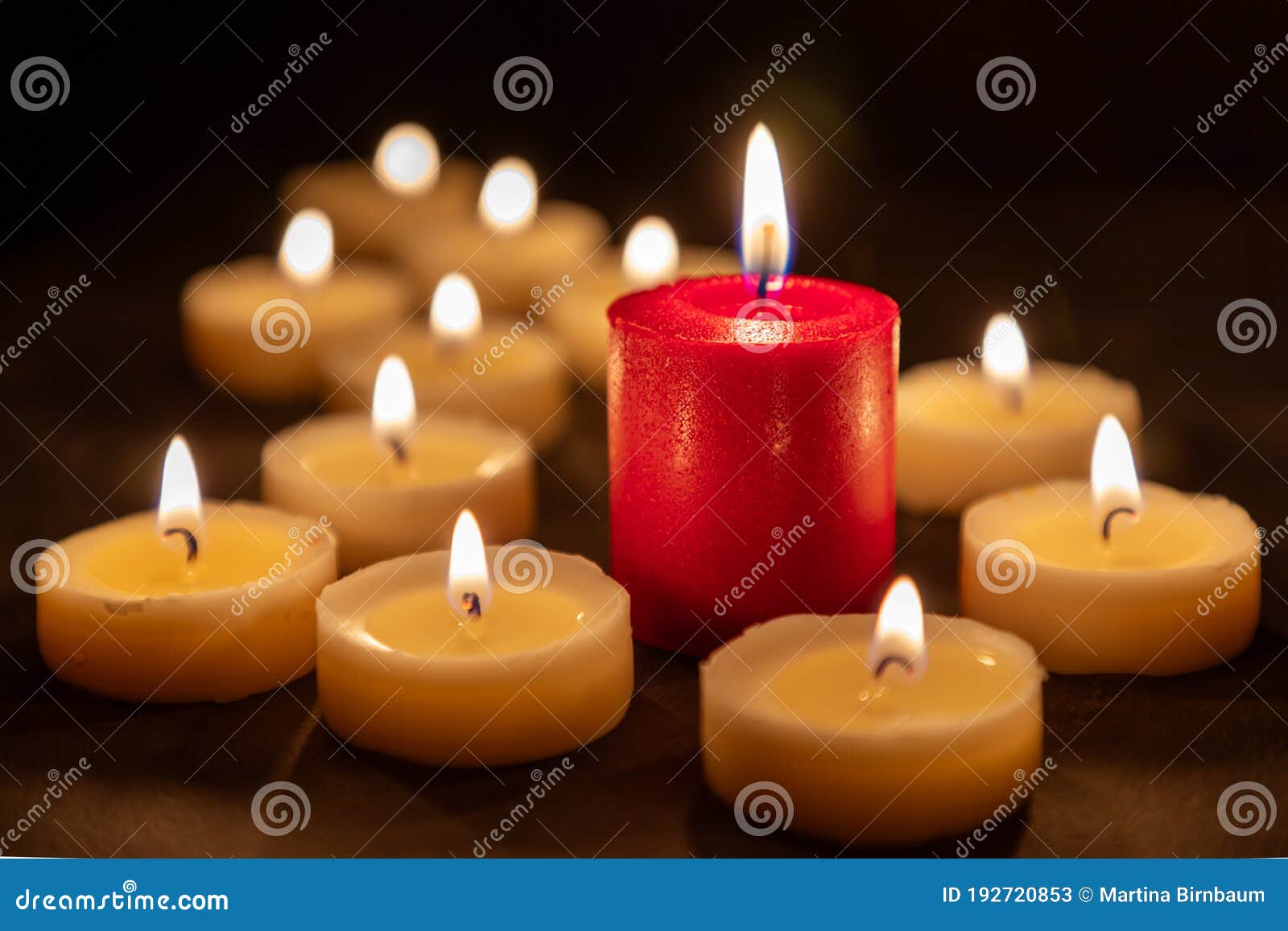 The Odd One - Playing with Different Colored Candles Stock Image ...